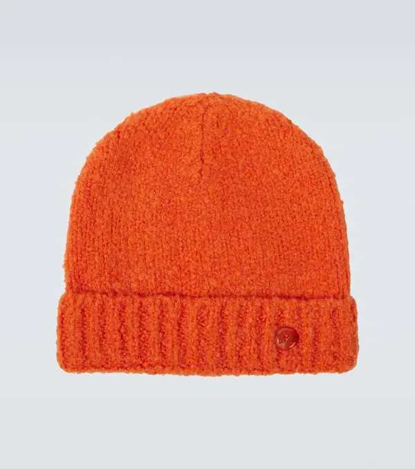 GOD'S TRUE CASHMERE Vermillion Wind Beanie - Orange