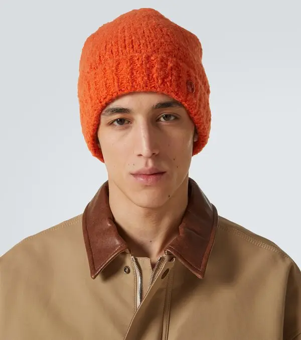 GOD'S TRUE CASHMERE Vermillion Wind Beanie - Orange