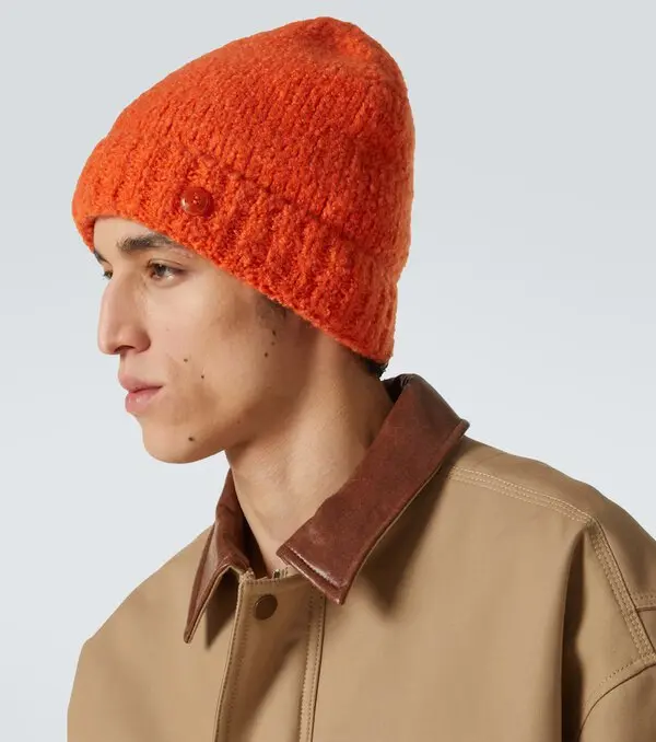 GOD'S TRUE CASHMERE Vermillion Wind Beanie - Orange