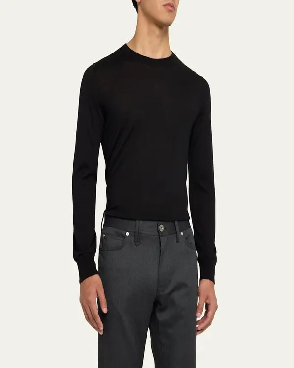 Brioni Long-sleeve Crewneck T-shirt
