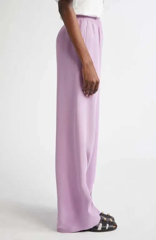 Valentino Garavani Silk Cady Couture Wide Leg Pants