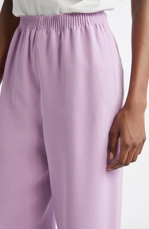 Valentino Garavani Silk Cady Couture Wide Leg Pants
