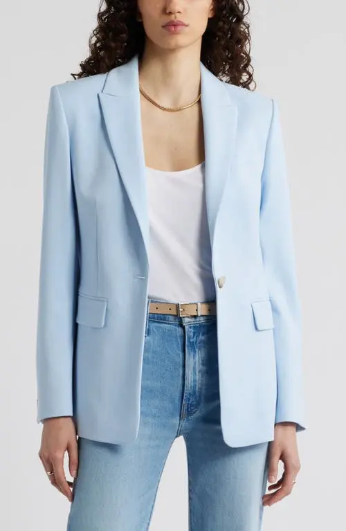 Nordstrom Ingrid Classic Fit Blazer - Blue Floaty