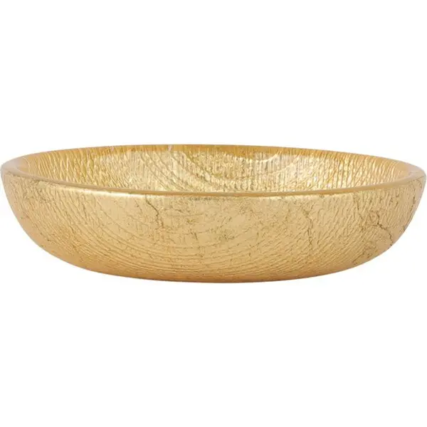 VIETRI Moon Glass Shallow Dipping Bowl - Gold