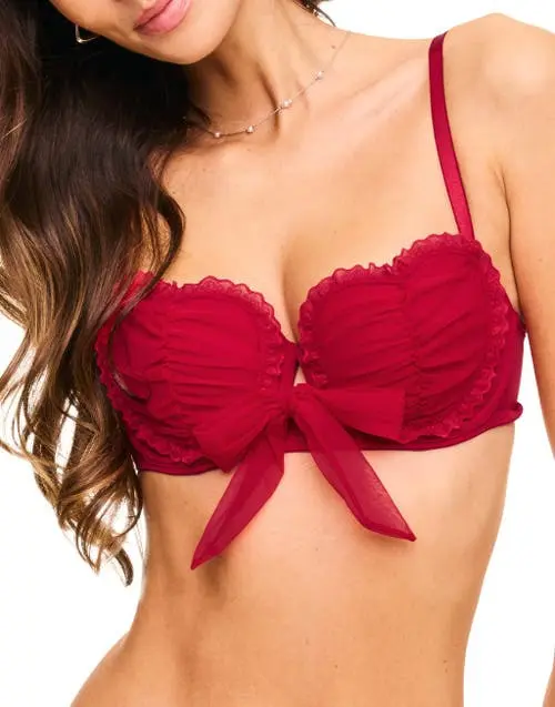 ADORE ME Lovey Contour Balconette Bra - Dark Red