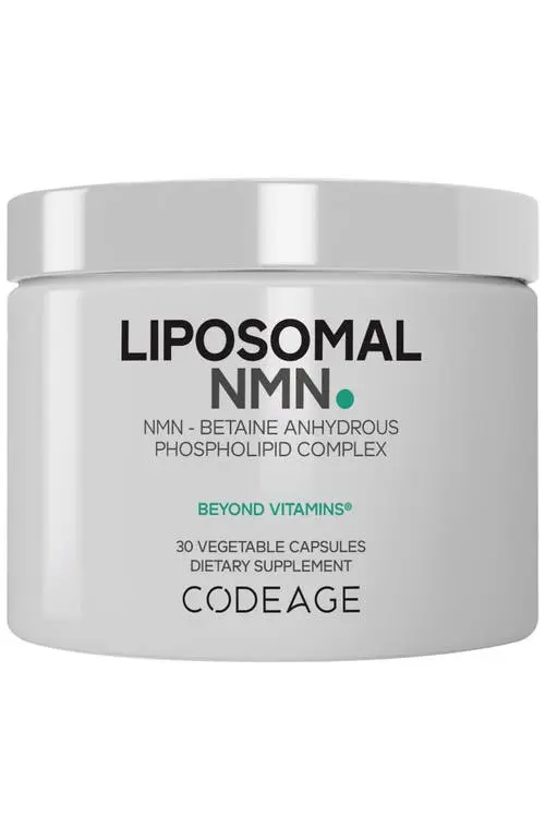CODEAGE Liposomal Nmn & Betaine Anhydrous Tmg Capsules Supplement, Nad + Precursor, Vegan - White