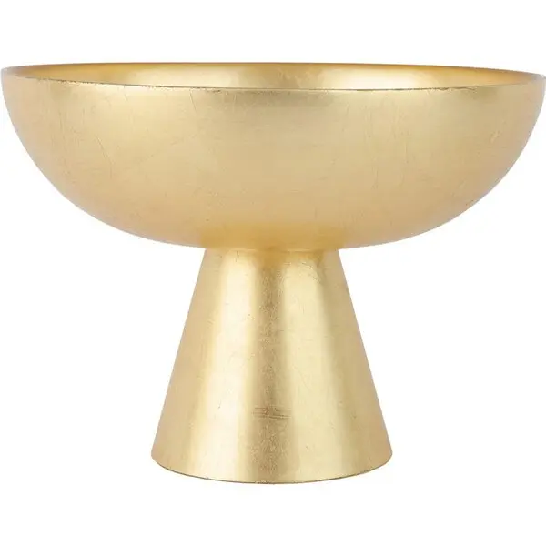 VIETRI Moon Glass Small Pedestal Bowl - Gold