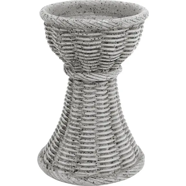 VIETRI Casa Medium Candlestick - Dark Grey