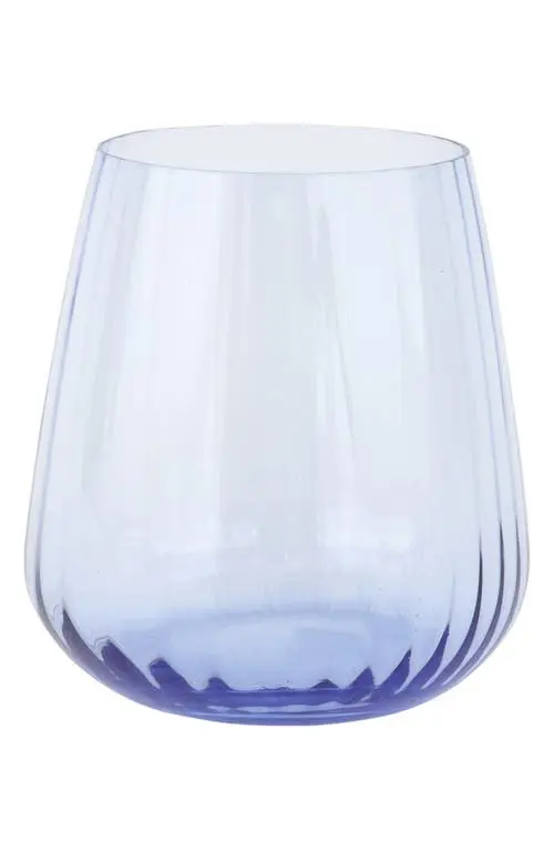 VIETRI Francesca Double Old Fashioned Glass - Blue