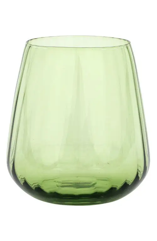 VIETRI Francesca Double Old Fashioned Glass - Green