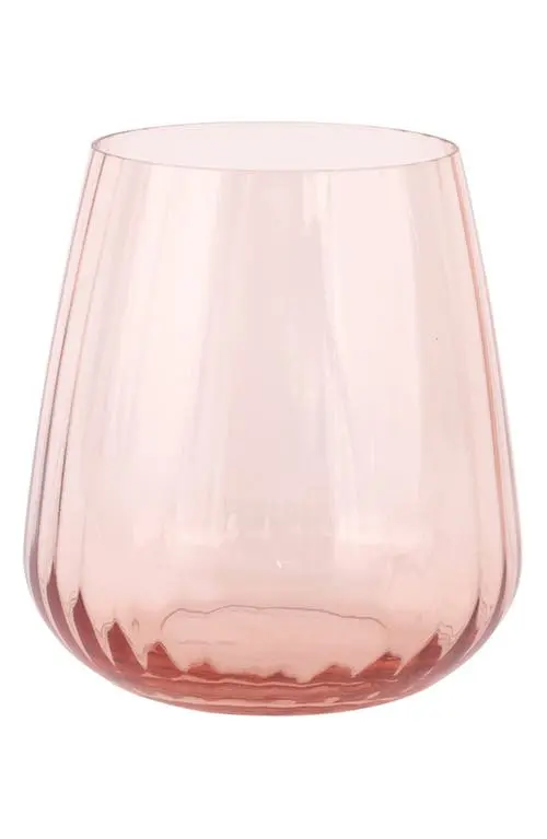 VIETRI Francesca Double Old Fashioned Glass - Pink