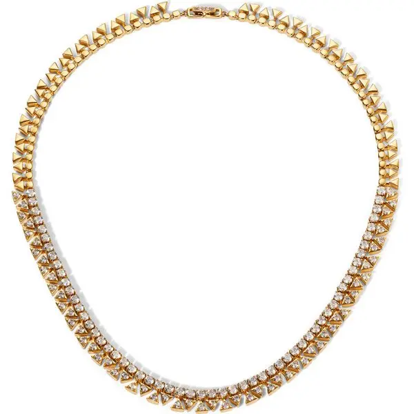 Nadri Luxor Cubic Zirconia Collar Necklace - Gold