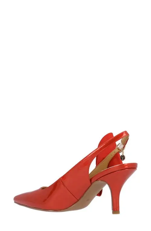 J. Reneé Rowin Slingback Pumps - Red