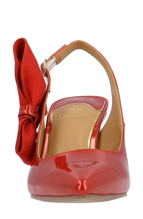 J. Reneé Rowin Slingback Pumps - Red