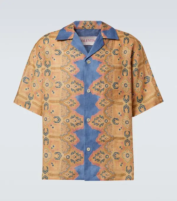 Valentino Garavani Printed Linen Shirt