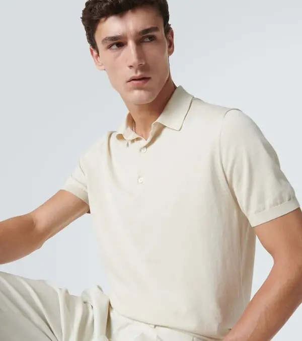Loro Piana Ice Wish Cotton Polo Shirt