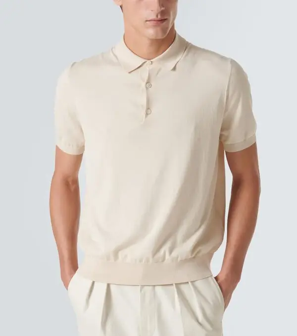 Loro Piana Ice Wish Cotton Polo Shirt