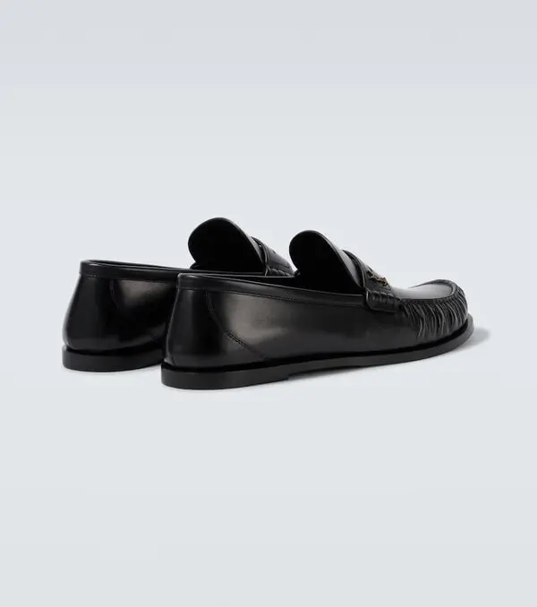 Saint Laurent Laurent Leather Penny Loafers