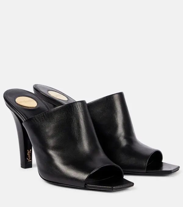 Saint Laurent Jill 95 Leather Mules