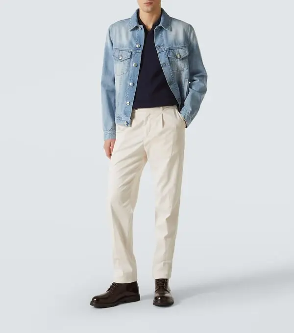 Brunello Cucinelli Denim Trucker Jacket