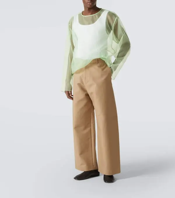 Dries Van Noten Oversized Sheer Top