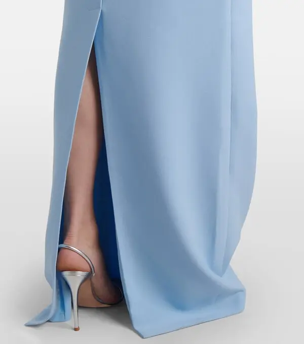 Safiyaa Clemence Ruffled Crepe Gown