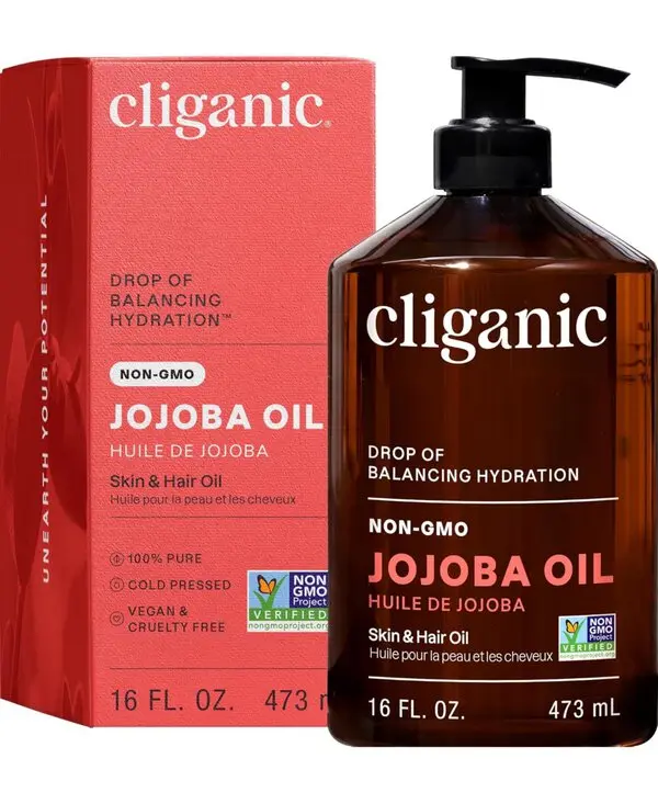 CLIGANIC 100% Pure Jojoba Oil Oz - Blue