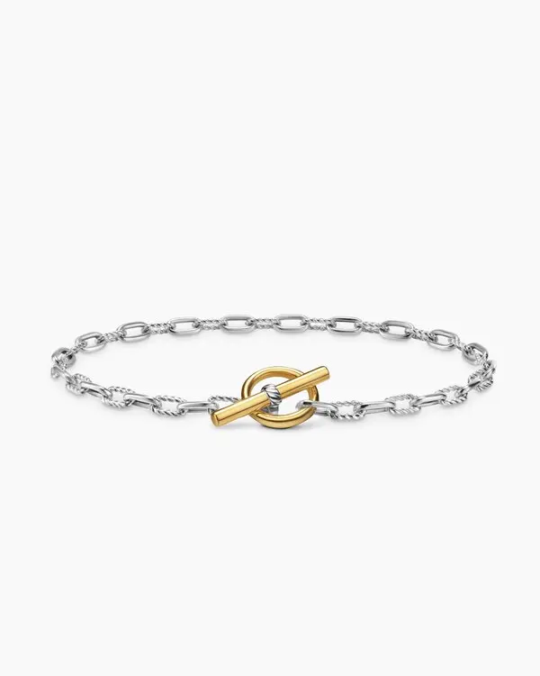 David Yurman Dy Madison® Chain Bracelet - Sterling Silver/18k Yellow Gold
