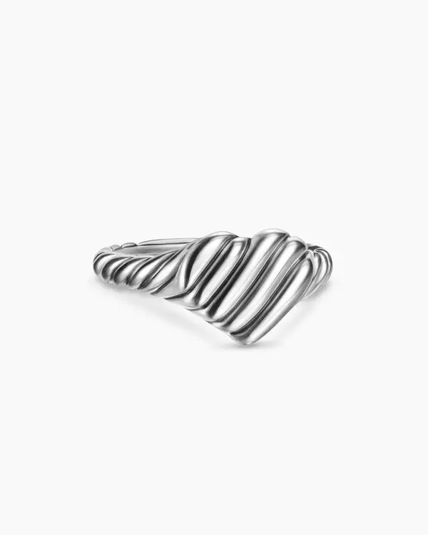 David Yurman Sculpted Cable Heart Ring - All Sterling Silver