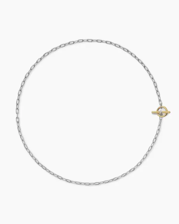 David Yurman Dy Madison® Toggle Chain Necklace - Sterling Silver/18k Yellow Gold