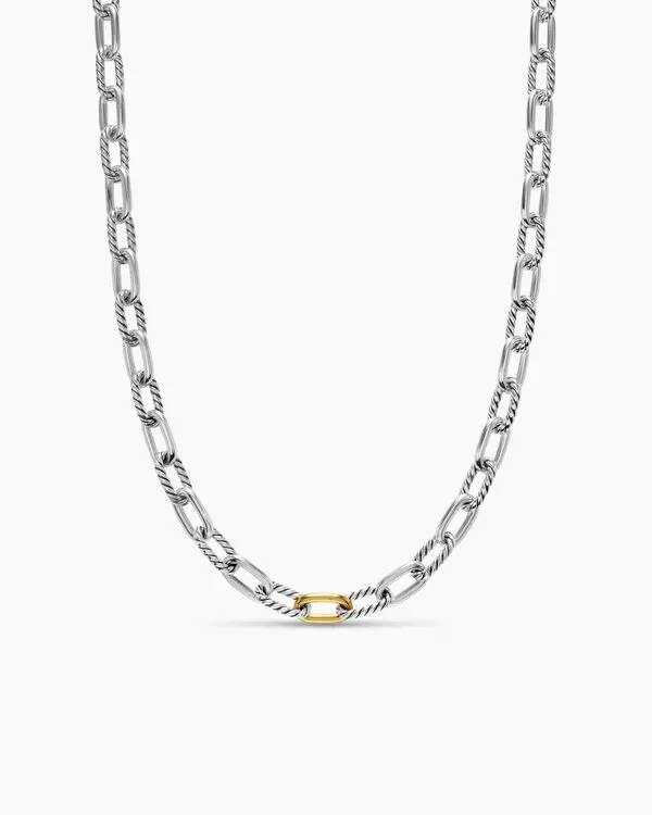 David Yurman Dy Madison® Chain Necklace - Sterling Silver/18k Yellow Gold