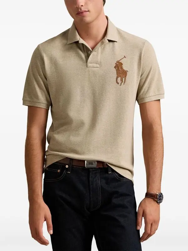Polo Ralph Lauren Polo Pony-appliqué Polo Shirt - Brown