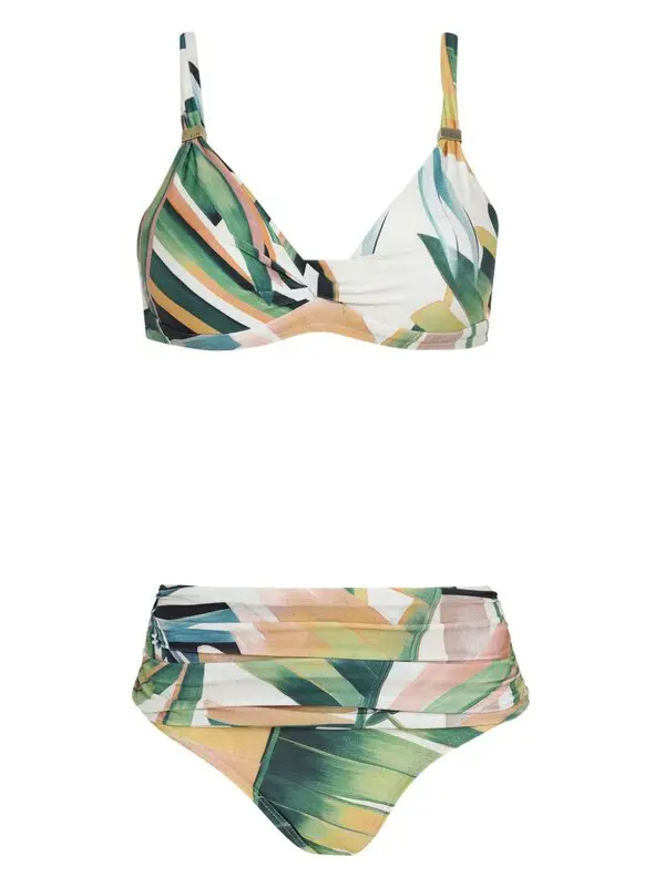 LYGIA & NANNY Graphic-print Bikini - Green