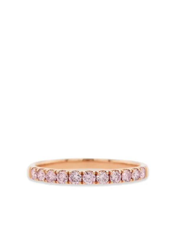 HYT JEWELRY 18k Rose Diamond Band Ring - Gold