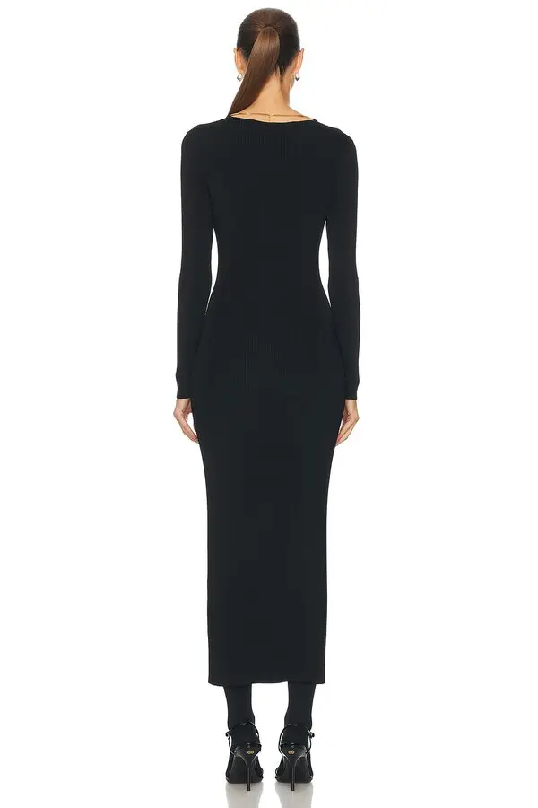 Alexander Wang Long Sleeve Maxi Dress In Black 55% Off