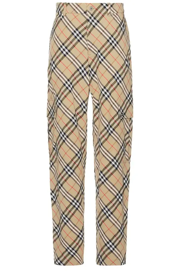 Burberry Linen Trouser - Teacup & Pasture Check