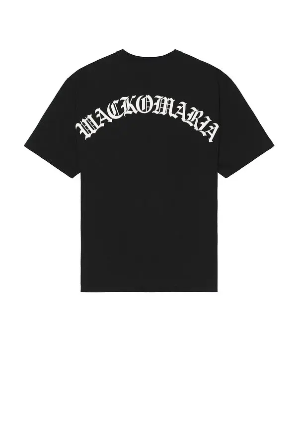 Wacko Maria Washed Heavy Weight Crew Neck T-Shirt Type-2 In Black