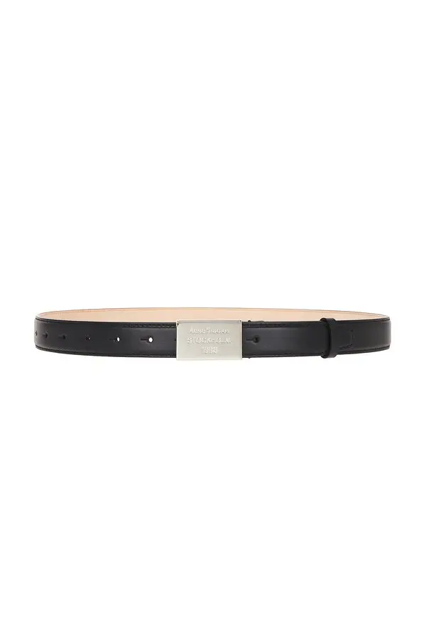 Acne Studios 1996 Plaque Belt - Black
