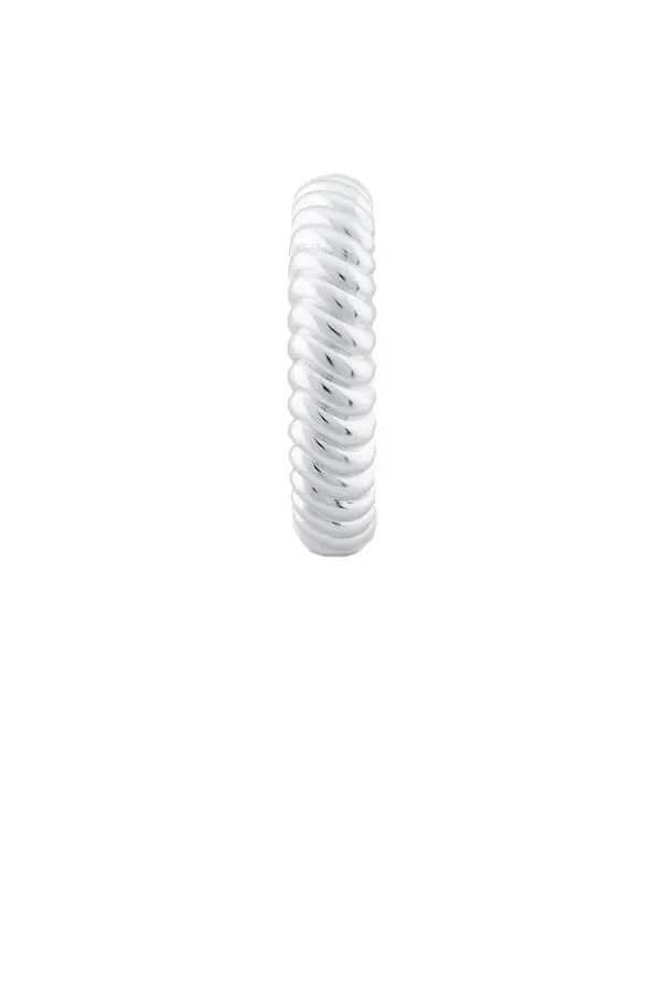 VALERE Ripple Bangle Bracelet - Silver Plated