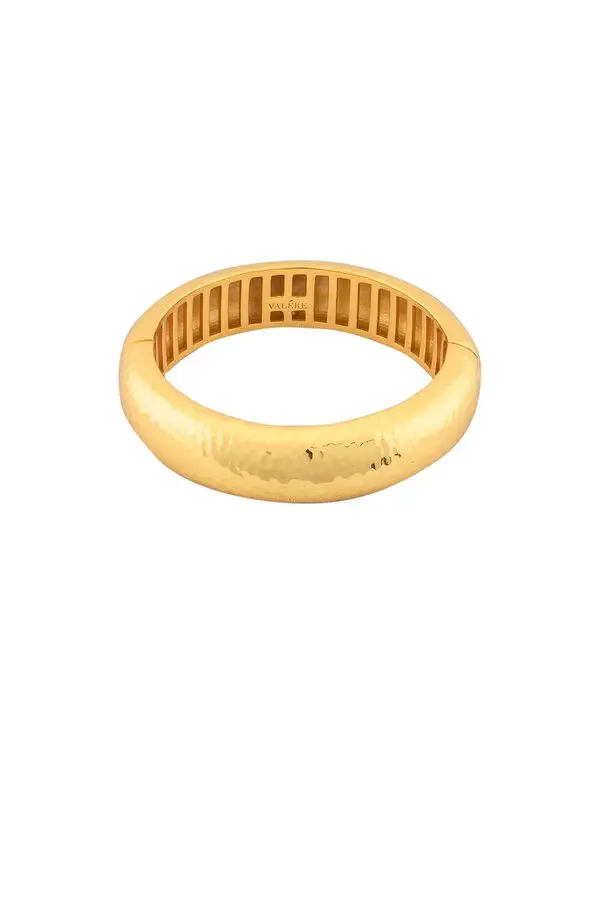 VALERE Domed Small Bangle Bracelet - Yellow Gold