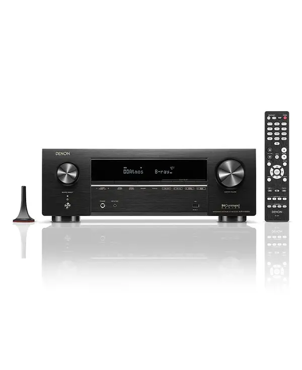 DENON Avrx1800h 7.2 Channel 8k Home Theater Receiver With Dolby Atmos, Heos Built-in, And Audyssey Room Correction - Black