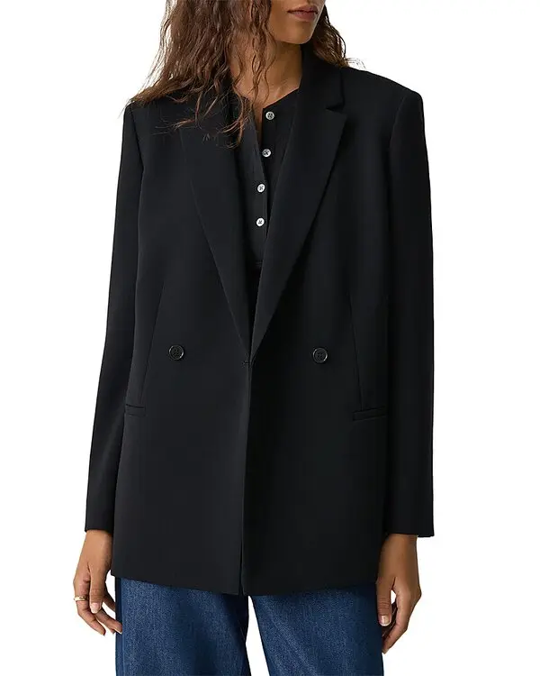 Theory Relaxed Fit Double-breasted Blazer