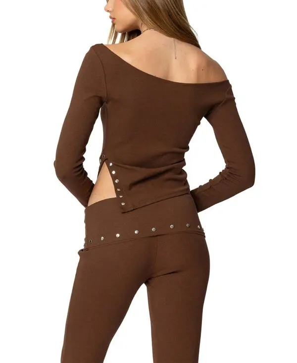 EDIKTED Aries Studded Asymmetric Top