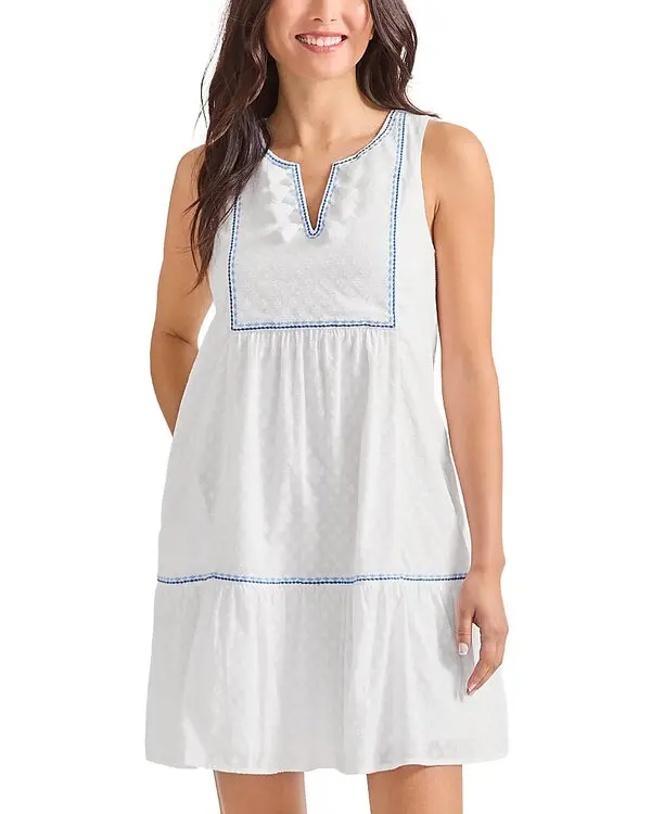 Tommy Bahama Tassel Trim Swim Cover-up Dress - White