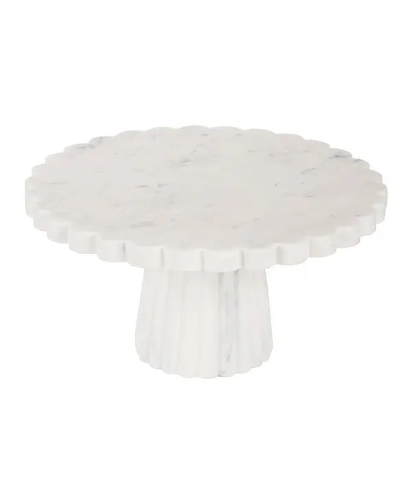 GAURI KOHLI Bobby Marble Cake Stand - White