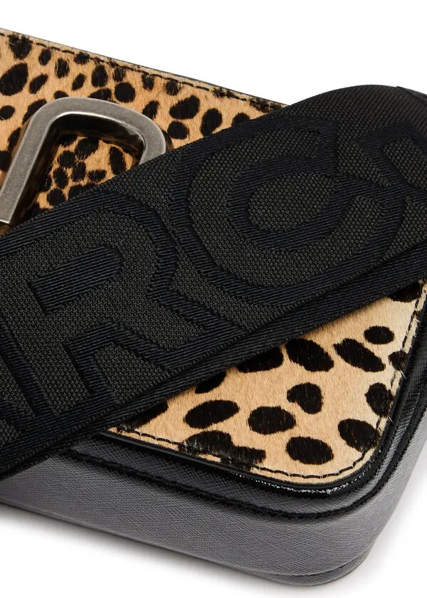 Marc Jacobs Snapshot Leopard-Print Calf Hair Crossbody Bag