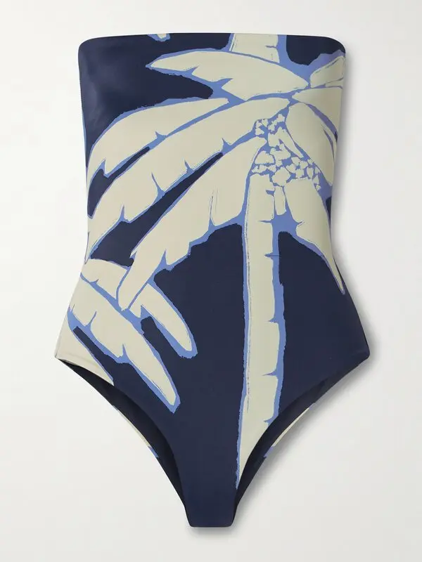 Johanna Ortiz Alta Mar Printed Swimsuit - Blue