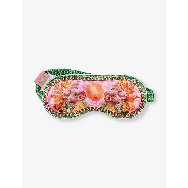 Slip Aries Graphic-print Silk Eye Mask