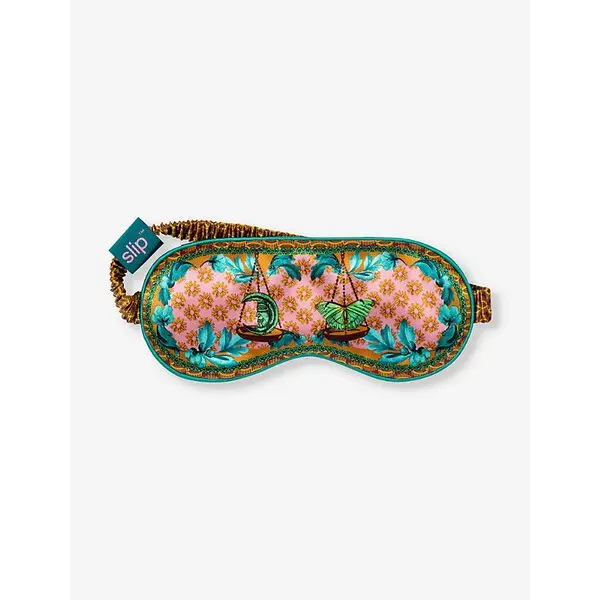 Slip Libra Graphic-print Silk Eye Mask