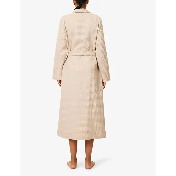 Lounge Waffle Textured Cotton-blend Dressing Gown